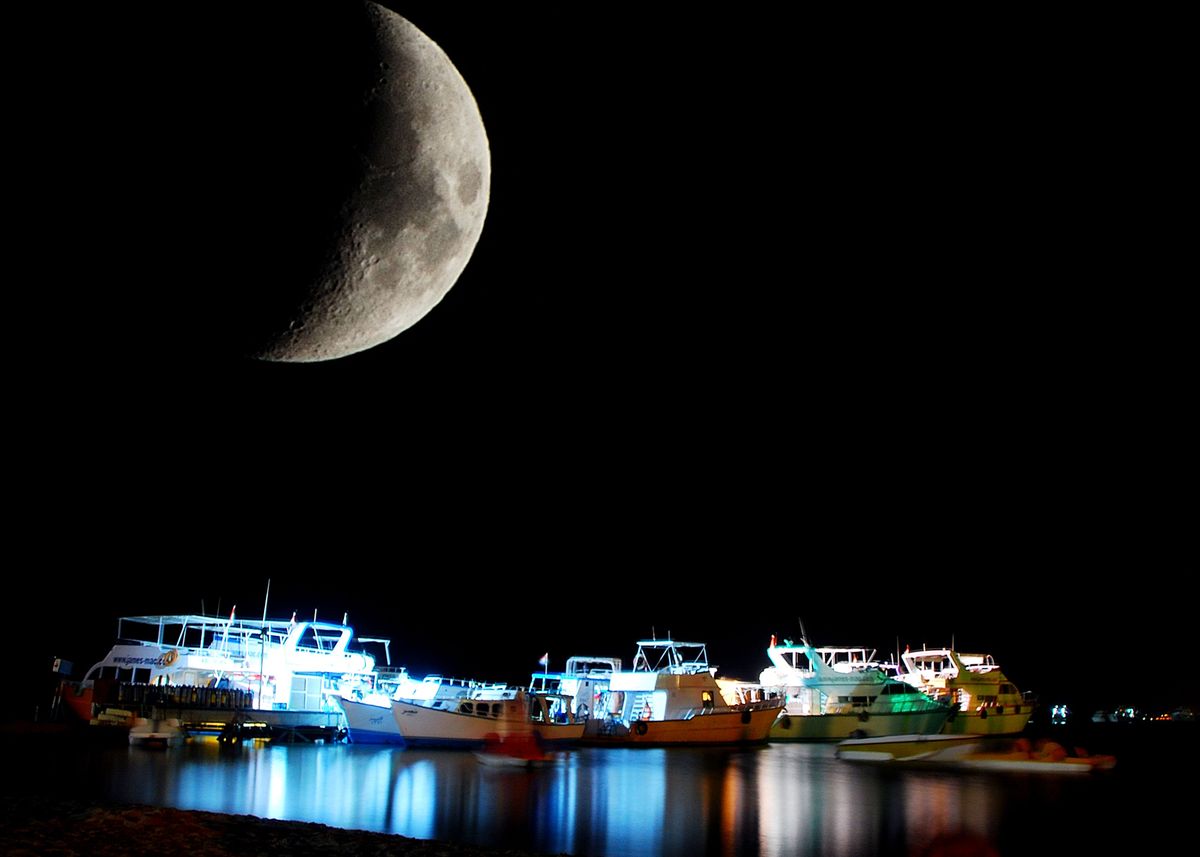 'Moon' Poster, picture, metal print, paint by Stella Rodeheaver | Displate