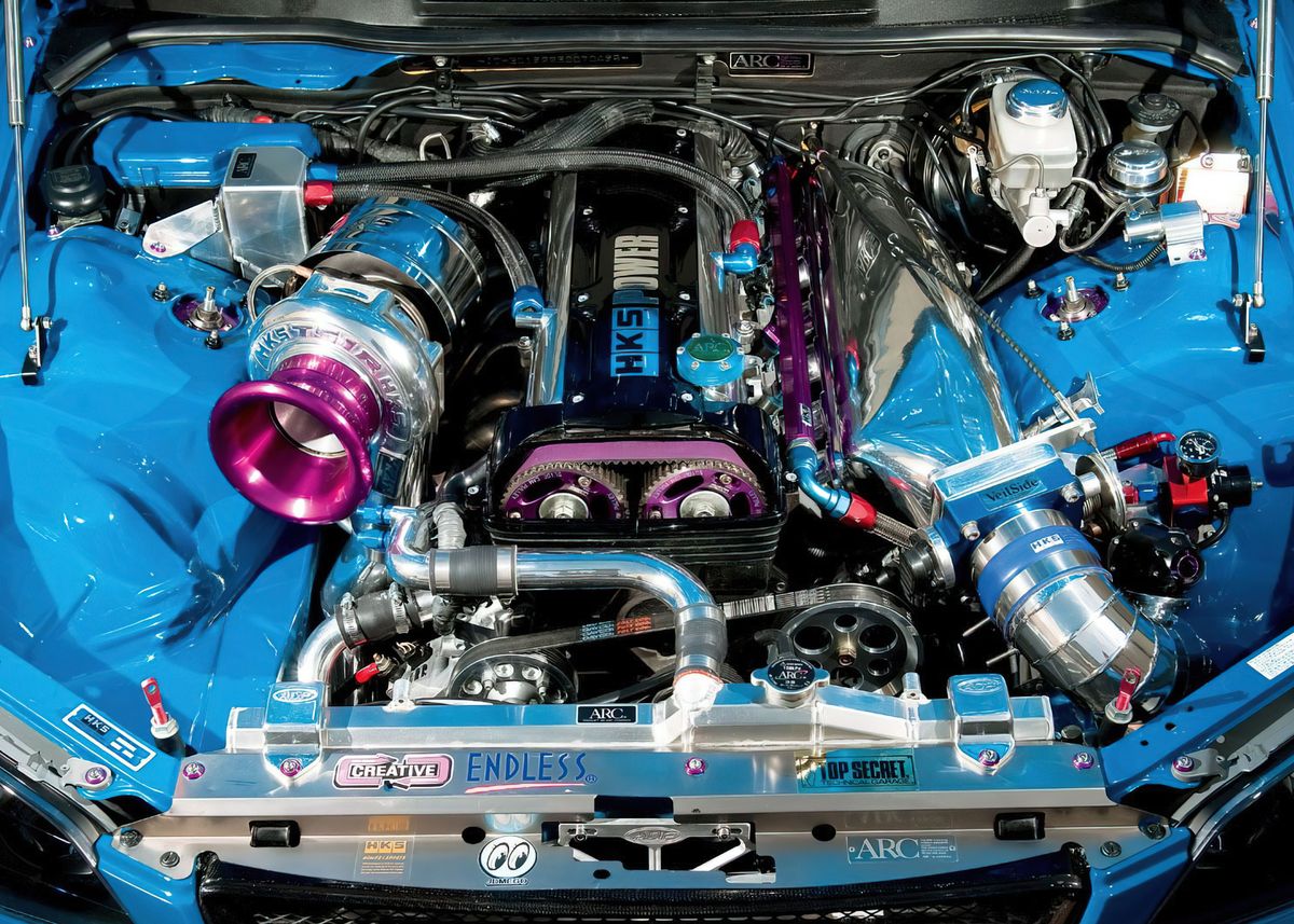 '2JZ Engine' Poster, picture, metal print, paint by askadina shakee ...