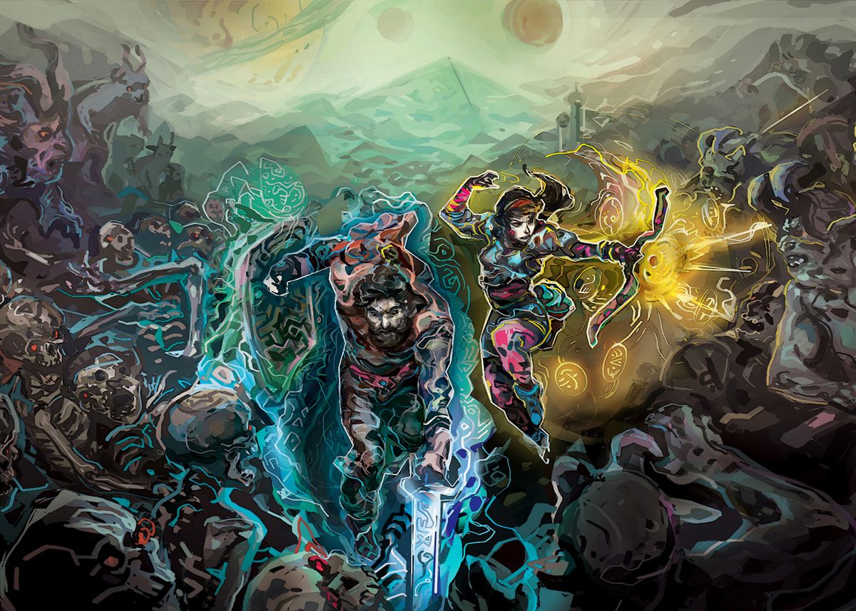 'Elemental Fight' Poster, picture, metal print, paint by 11 bit studios ...