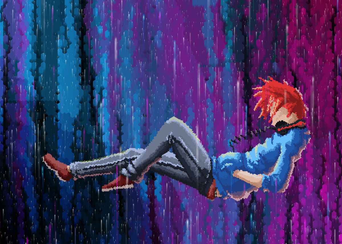 'Freefall Melodies' Poster, picture, metal print, paint by Nick Burgess ...