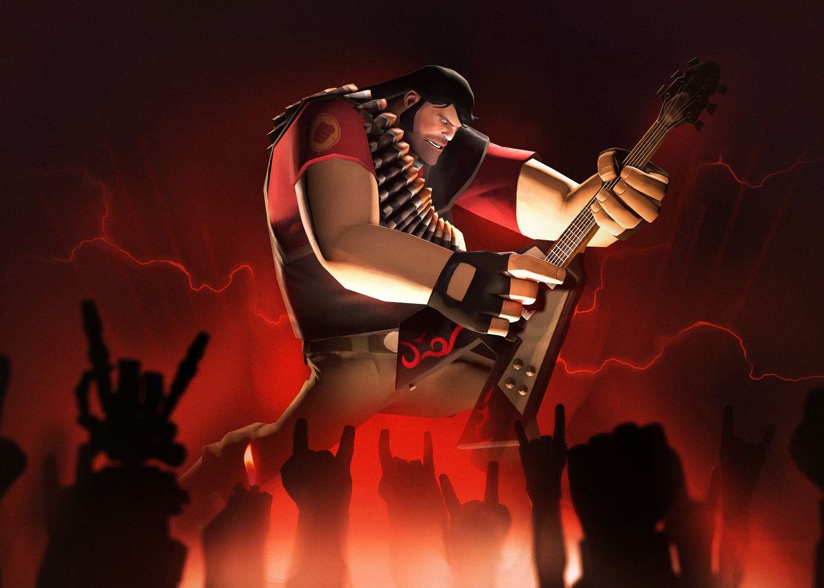 'Brutal Legend' Poster, picture, metal print, paint by Team Fortress 2 | Displate