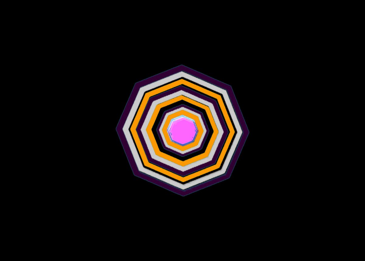 'octagon' Poster, picture, metal print, paint by PLUOCK KOK | Displate