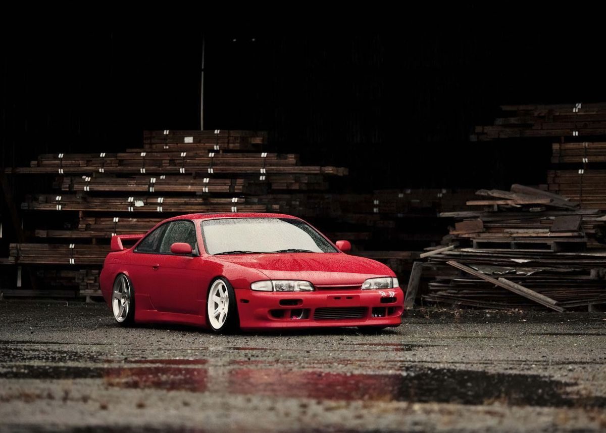 'Red GTR' Poster, picture, metal print, paint by askadina shakee | Displate