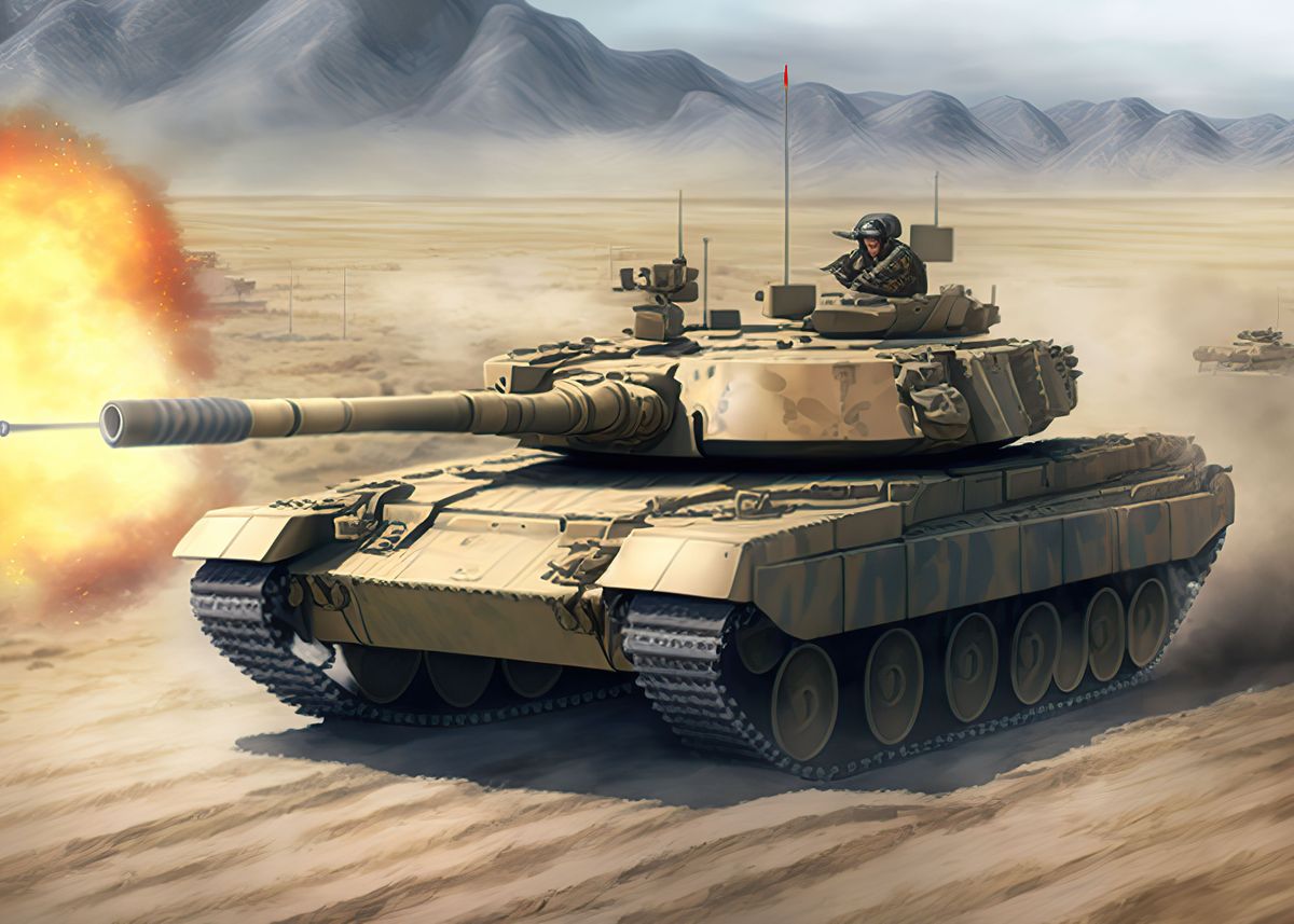 'Tanks' Poster, picture, metal print, paint by Yannis Denton | Displate