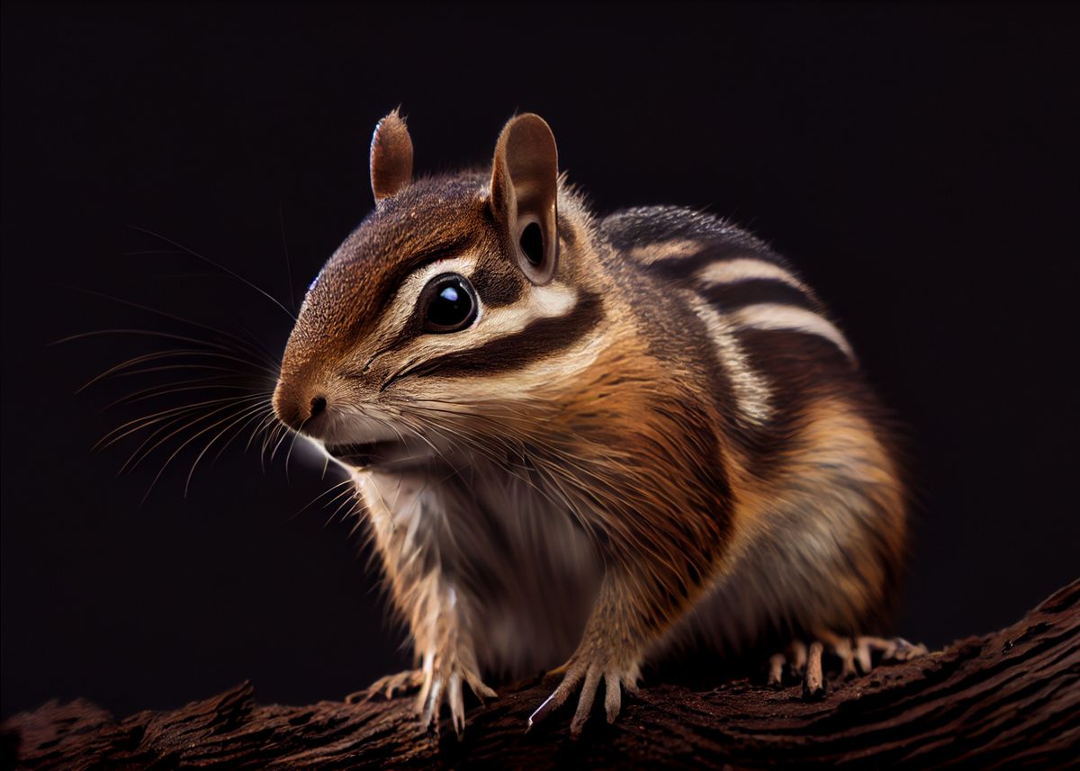 'cute chipmunk' Poster, picture, metal print, paint by RichterDesigns ...