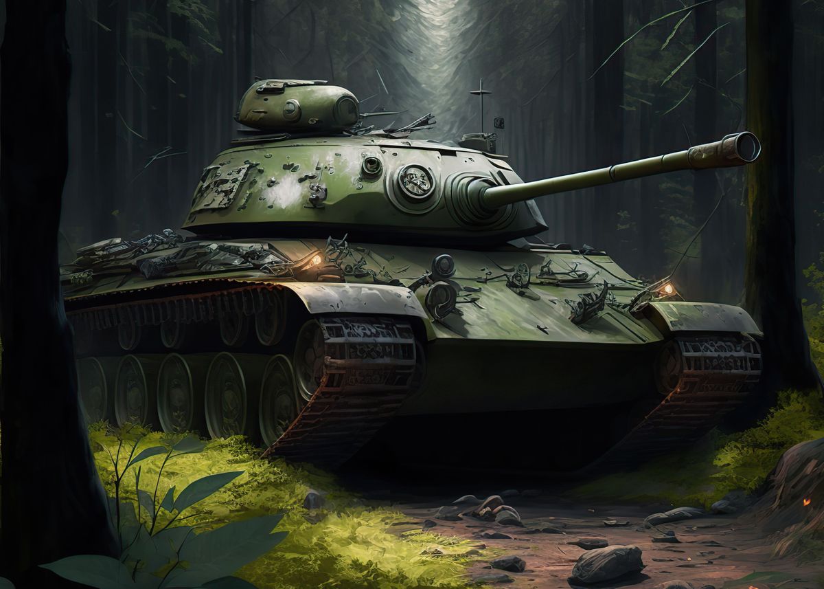 'Tanks' Poster, picture, metal print, paint by Yannis Denton | Displate