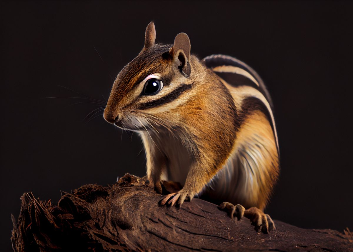 'cute chipmunk' Poster, picture, metal print, paint by FotoRichter ...