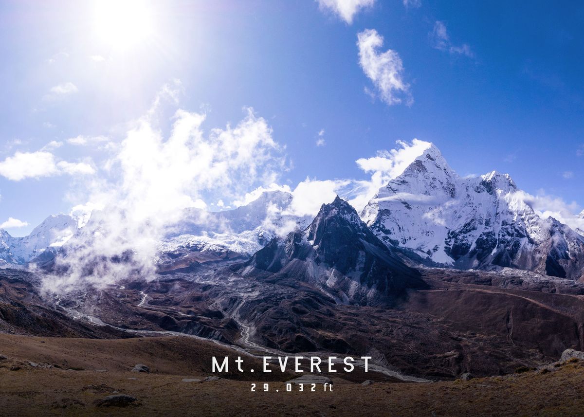 'Mount Everest ' Poster, picture, metal print, paint by Explore ...