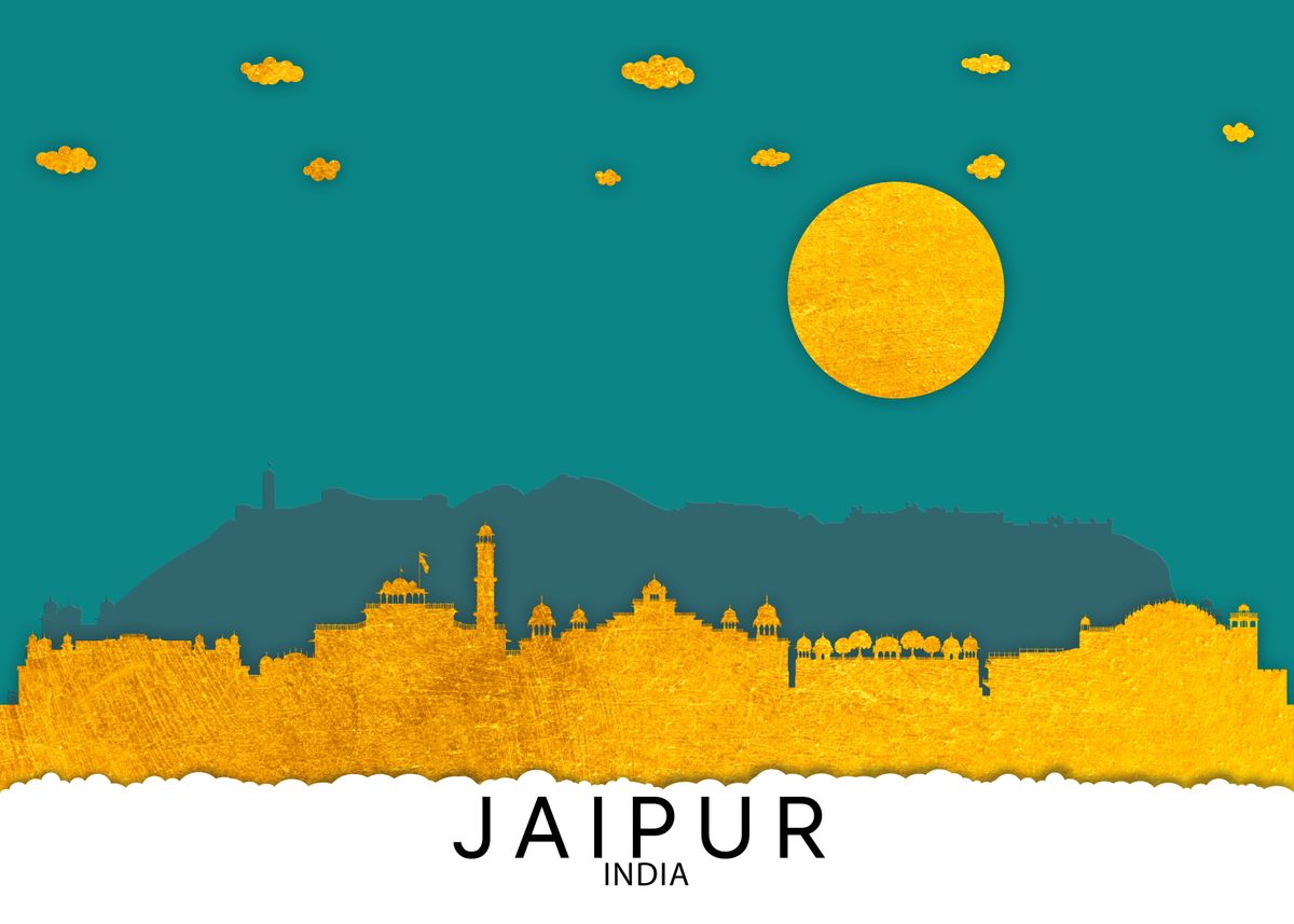'Jaipur India' Poster, picture, metal print, paint by Dalton Joyce ...