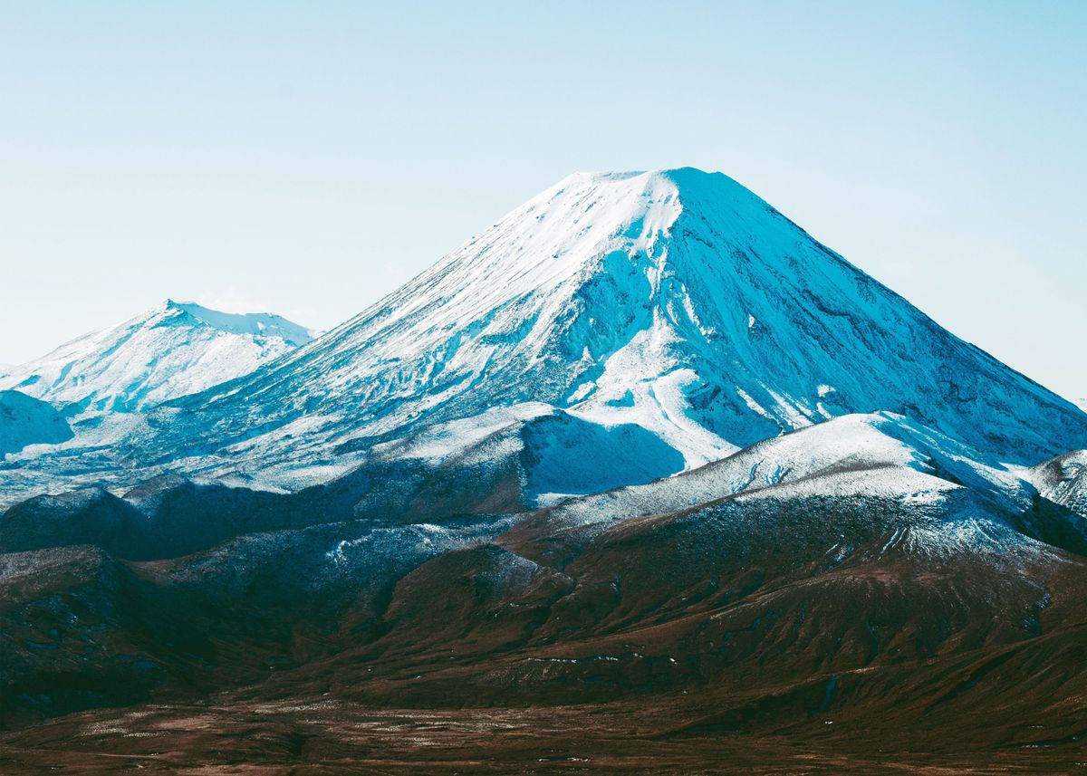 'SNOW MOUNTAIN ' Poster, picture, metal print, paint by LuckStory ...