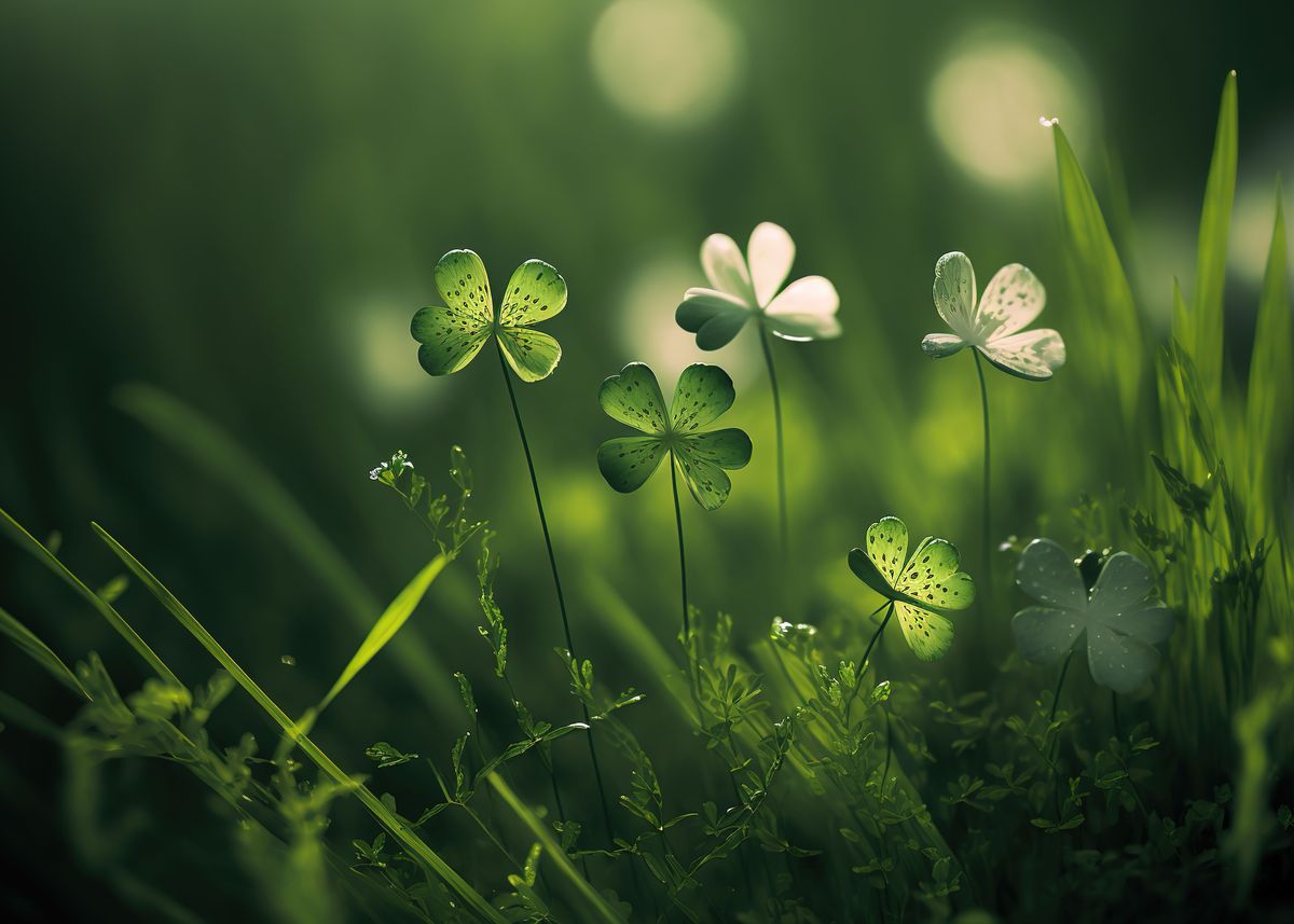 'Four Leaf Clover' Poster by Ana Calvert | Displate