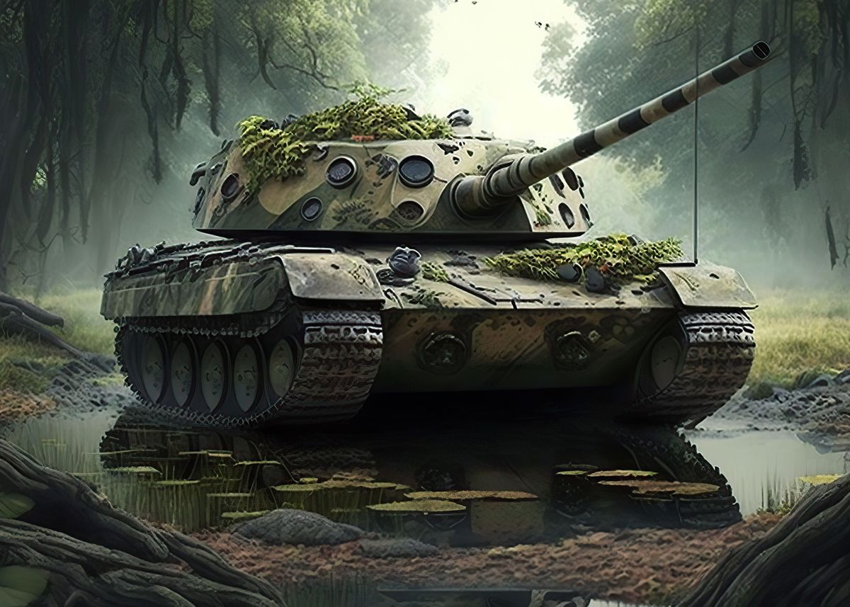 'Tanks' Poster, picture, metal print, paint by Yannis Denton | Displate