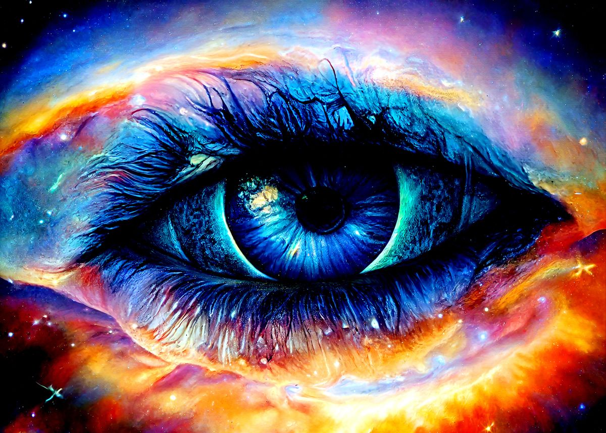 'Abstract Eye' Poster, picture, metal print, paint by Xavier Defrance ...