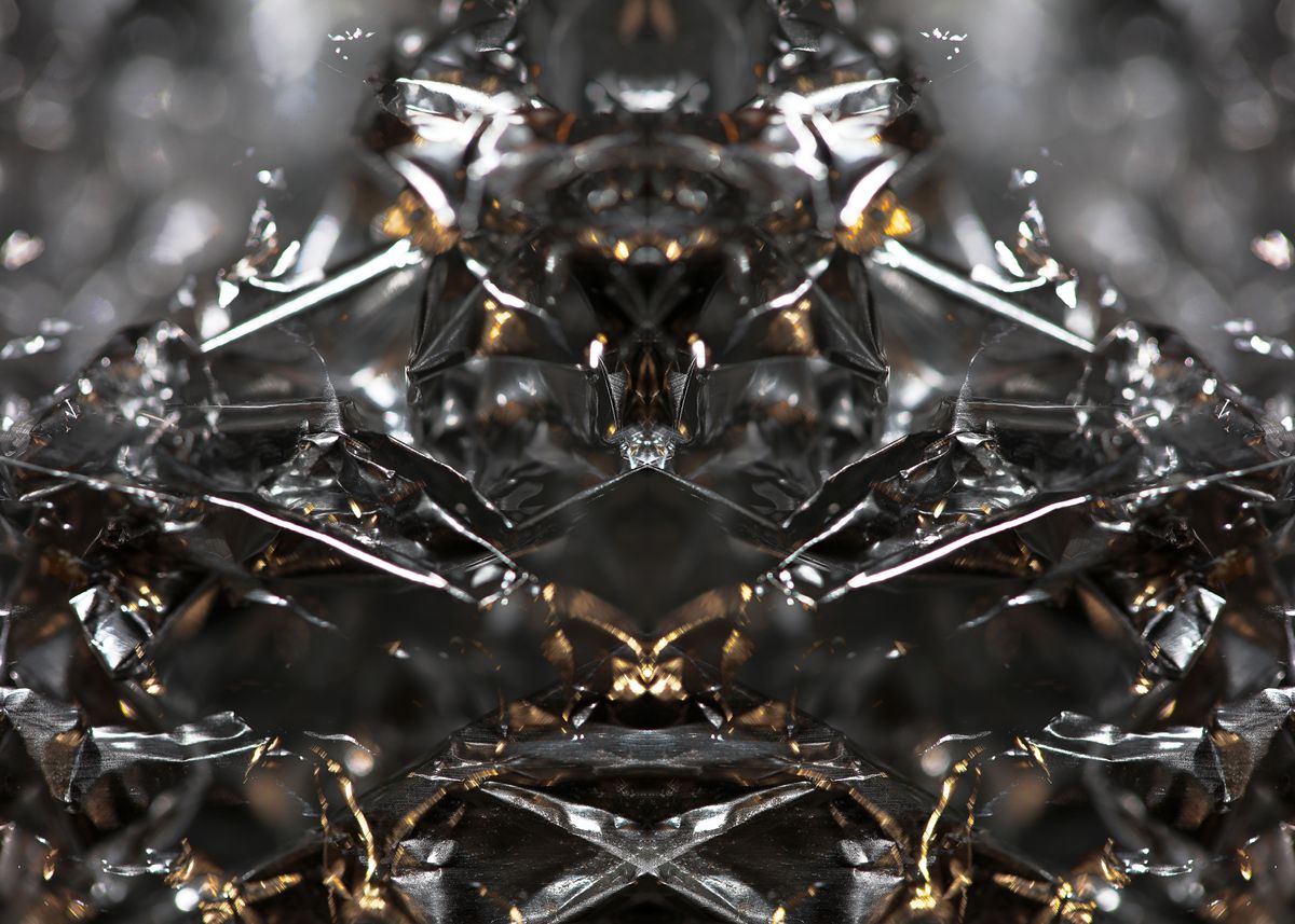 'Alu folie paper abstracts' Poster, picture, metal print, paint by ...