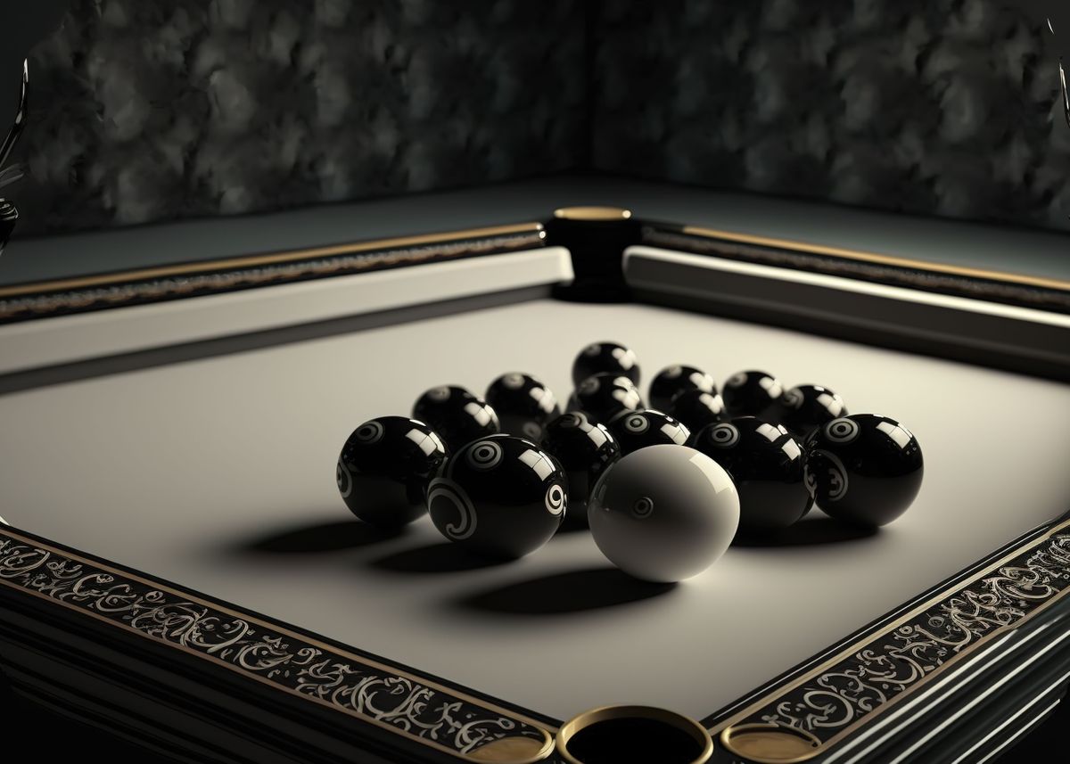 'Billiards balls ' Poster, picture, metal print, paint by Anime Manga ...
