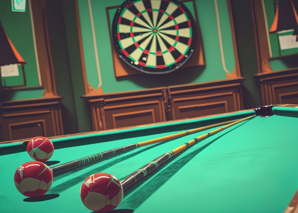 'Billiards balls' Poster, picture, metal print, paint by Anime Manga ...