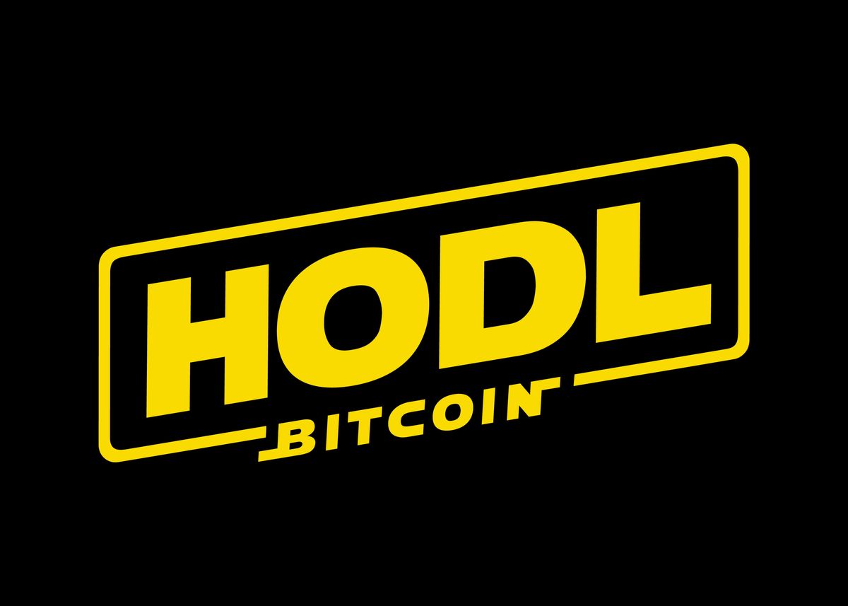 'HODL Bitcoin' Poster by Vitaliy Klimenko | Displate