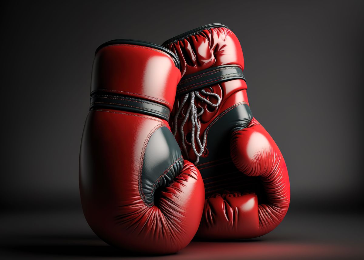 'boxing gloves' Poster, picture, metal print, paint by Zachariah Stacey ...