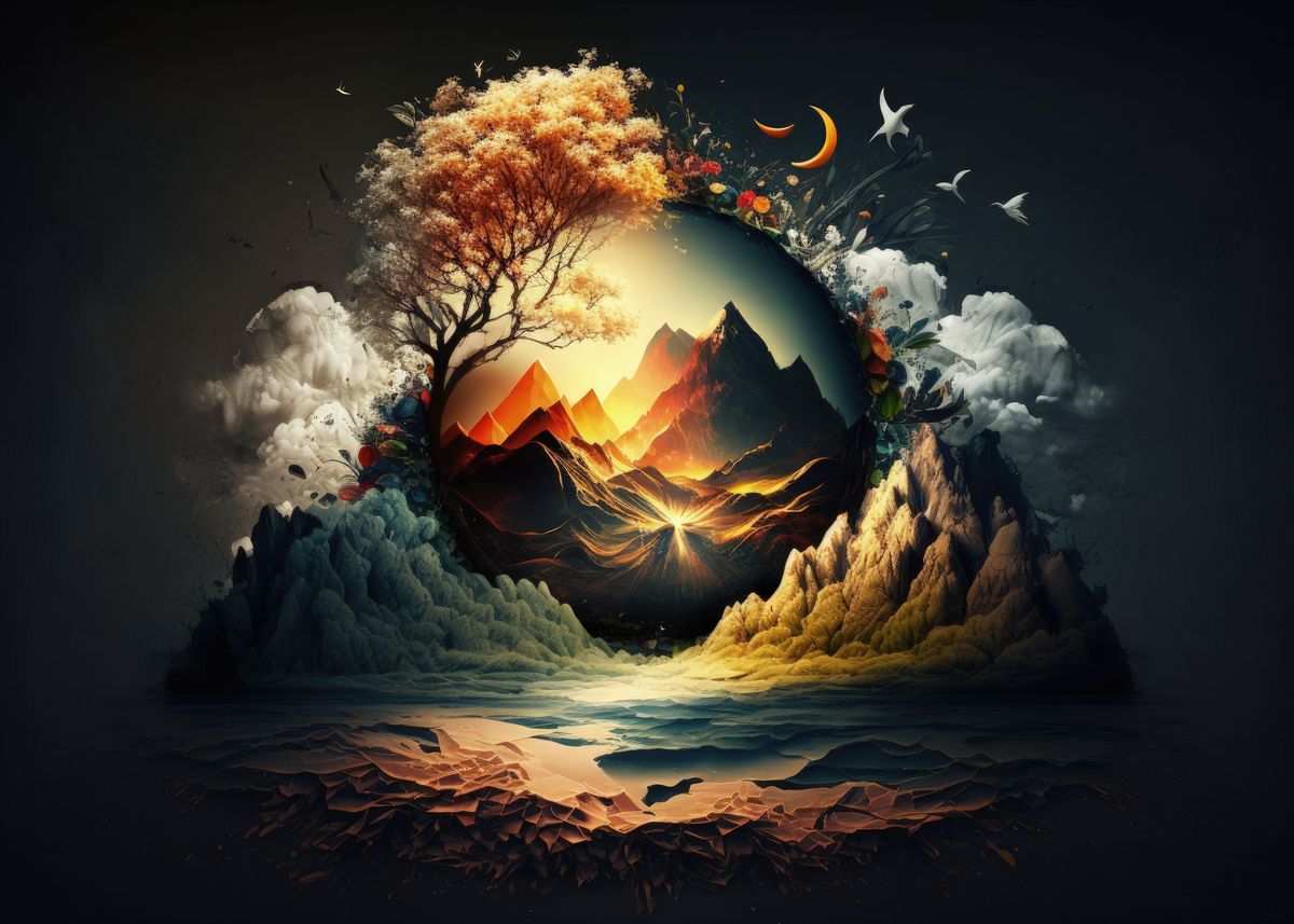 'Nature circle of life' Poster by Dr Picture | Displate