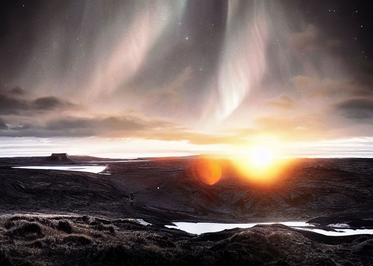 'Habitable Worlds 010' Poster, picture, metal print, paint by ...