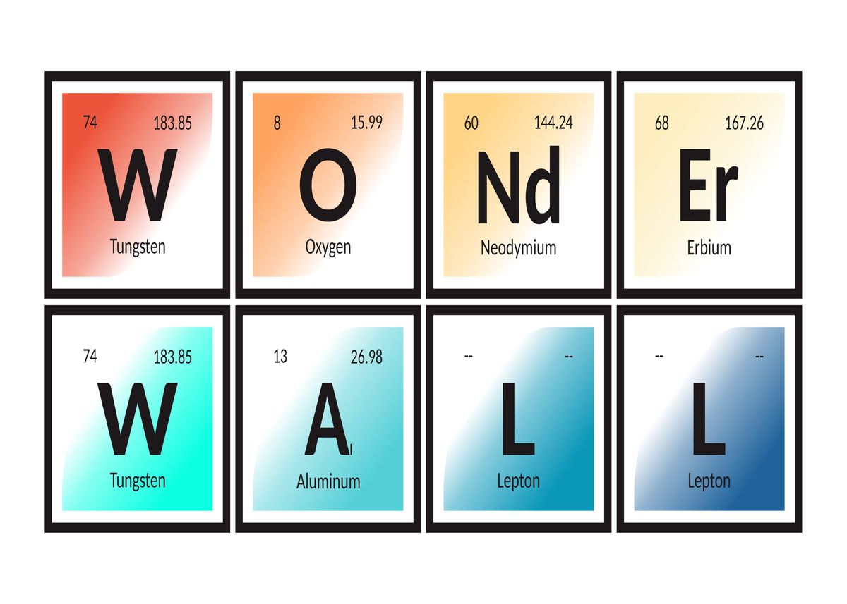 'Wonderwall Element' Poster, picture, metal print, paint by Maozva ...