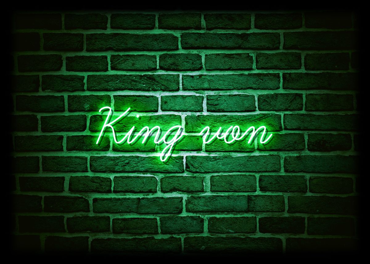 'King Neon' Poster, picture, metal print, paint by CRAFTSSSTUDIO | Displate