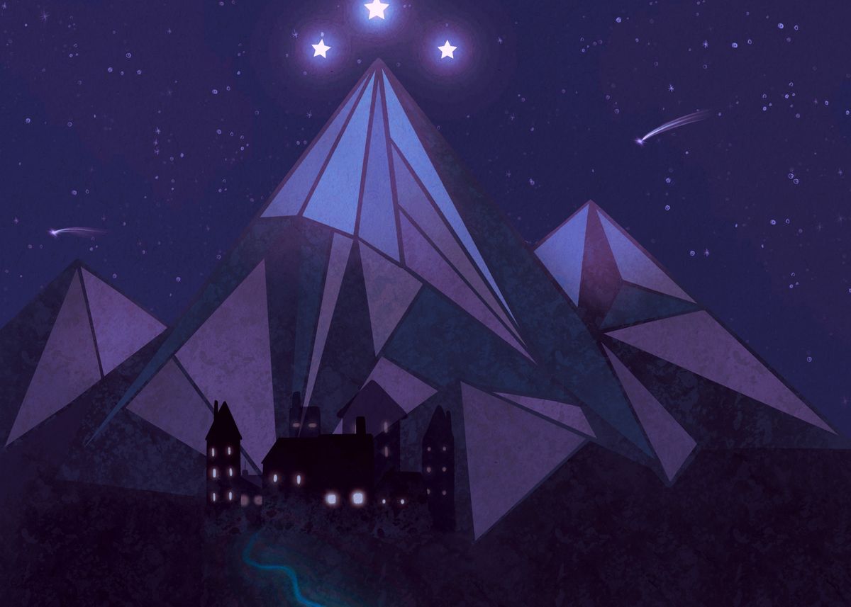 'Mount Ramiel' Poster, picture, metal print, paint by Doodles By Clo ...