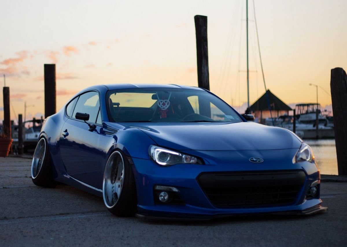 'subaru brz lowrider' Poster, picture, metal print, paint by Sport Cars ...