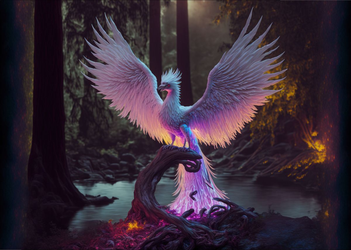 'Legend of the Phoenix' Poster, picture, metal print, paint by Freddie ...