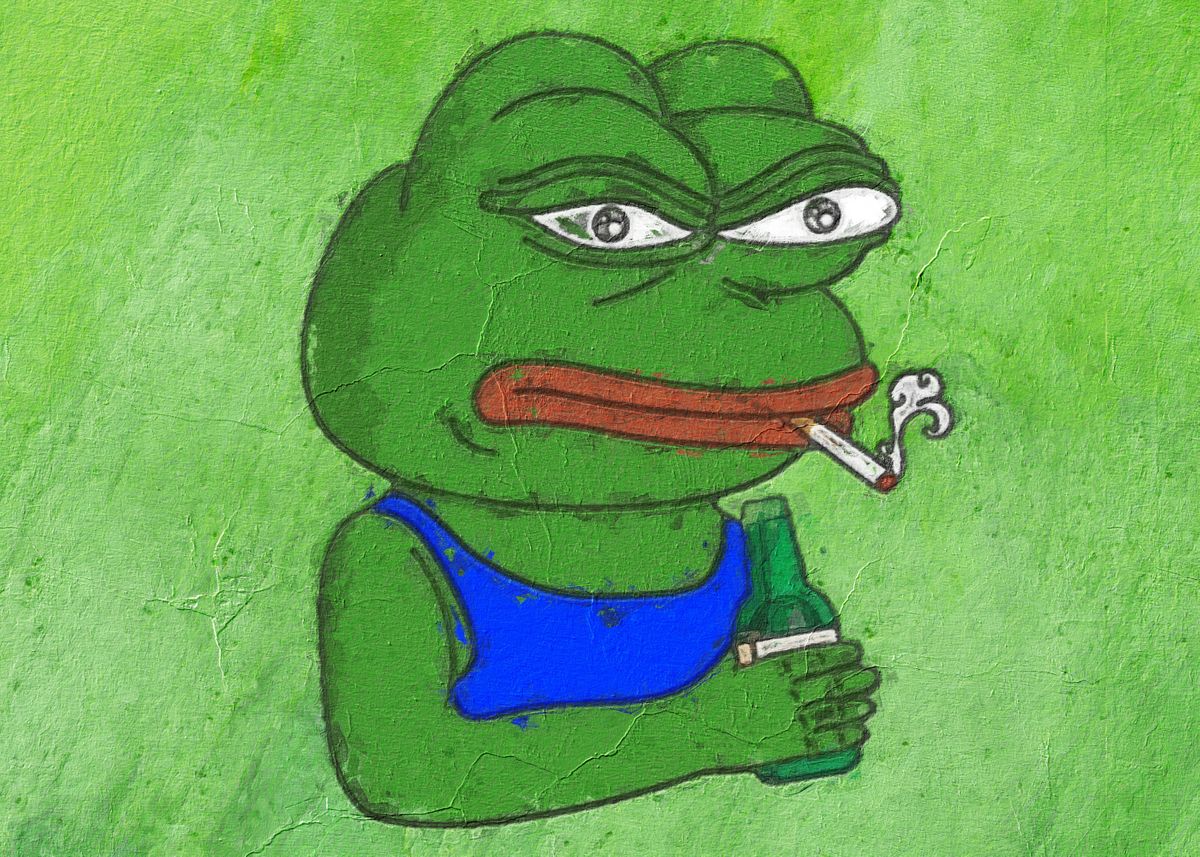 'Pepe the Frog' Poster, picture, metal print, paint by Meme Daily ...