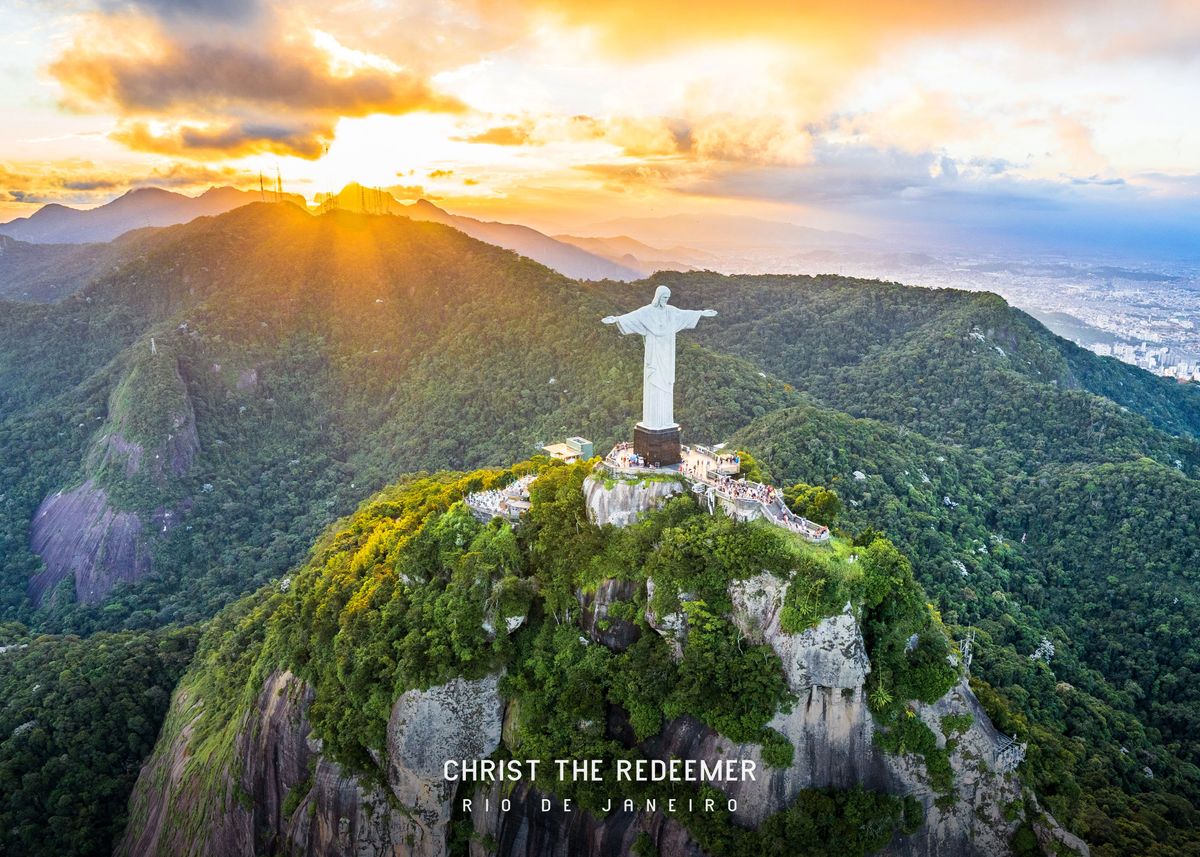 'Christ the Redeemer ' Poster, picture, metal print, paint by Travel Addict | Displate