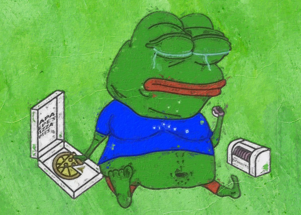 'Pepe the Frog' Poster, picture, metal print, paint by Meme Daily ...