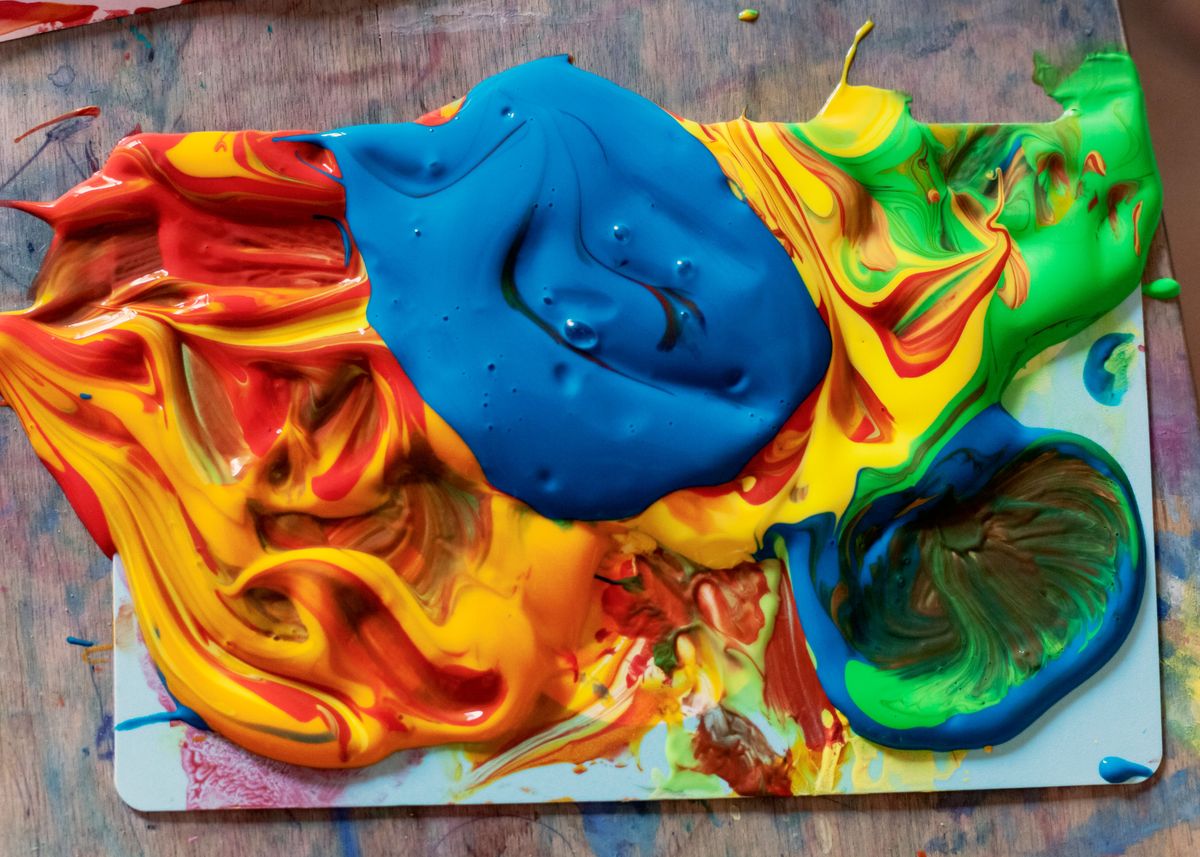 'Paint splash blob' Poster, picture, metal print, paint by Gianfranco ...