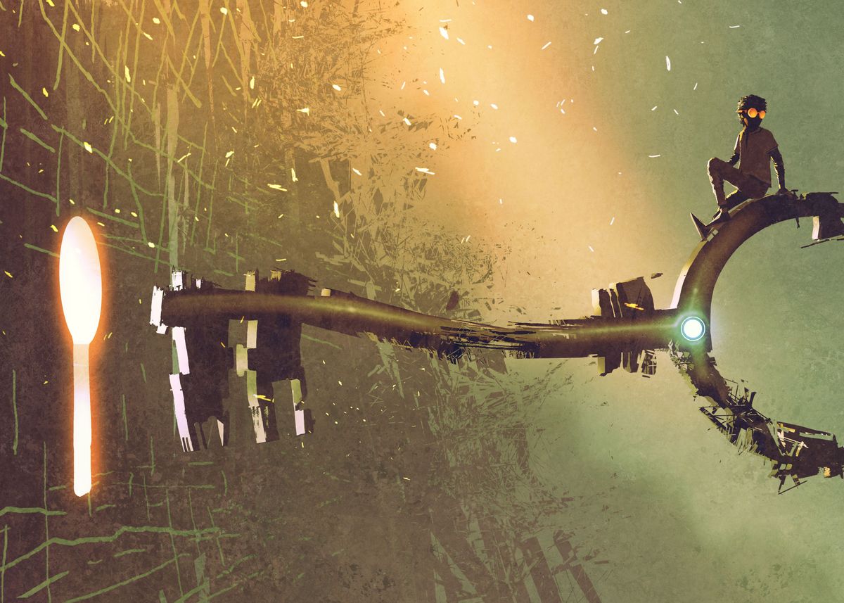 'keyhole' Poster, picture, metal print, paint by dwopp | Displate