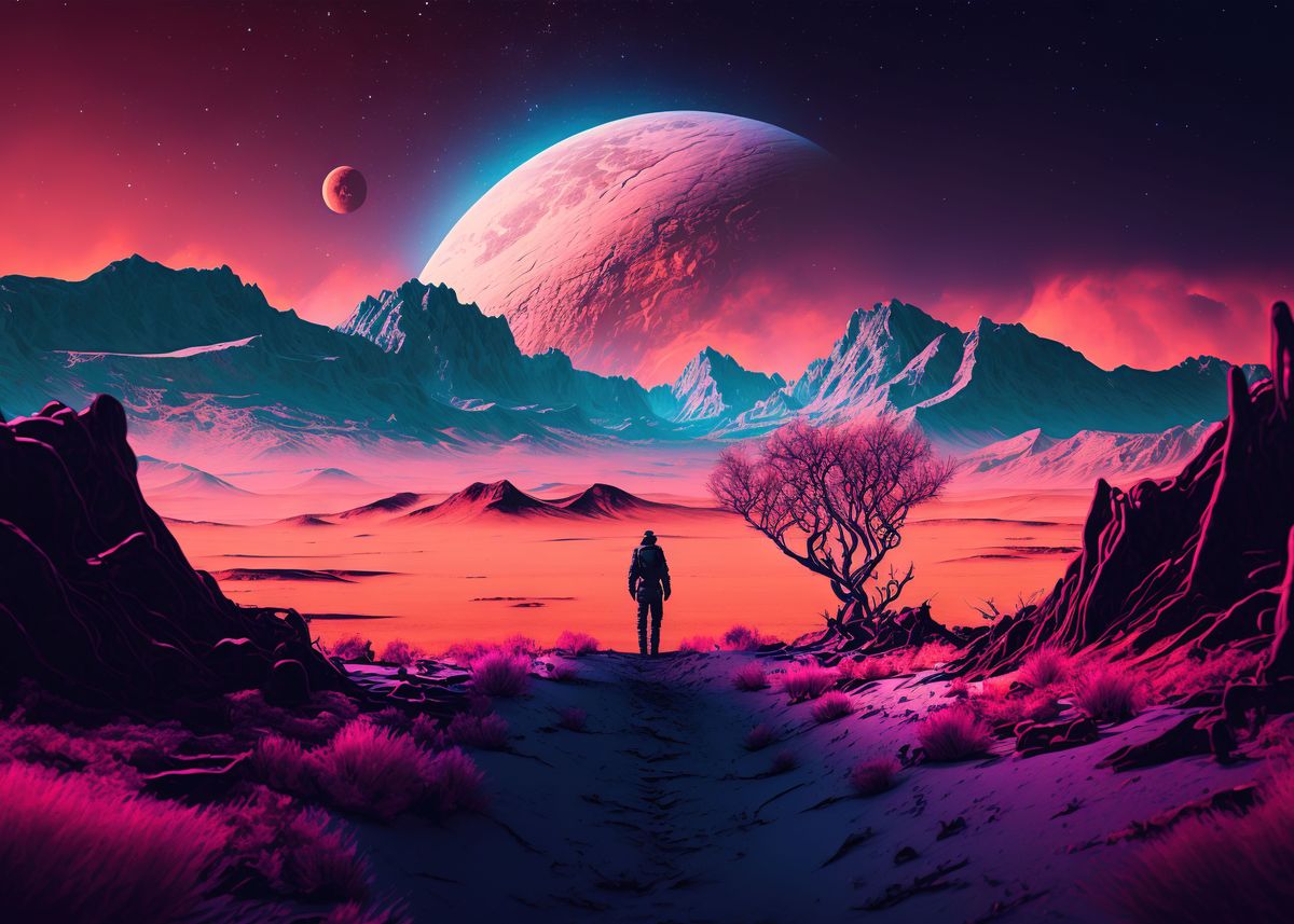 'Journey Beyond the Stars' Poster by MulletMonkey | Displate