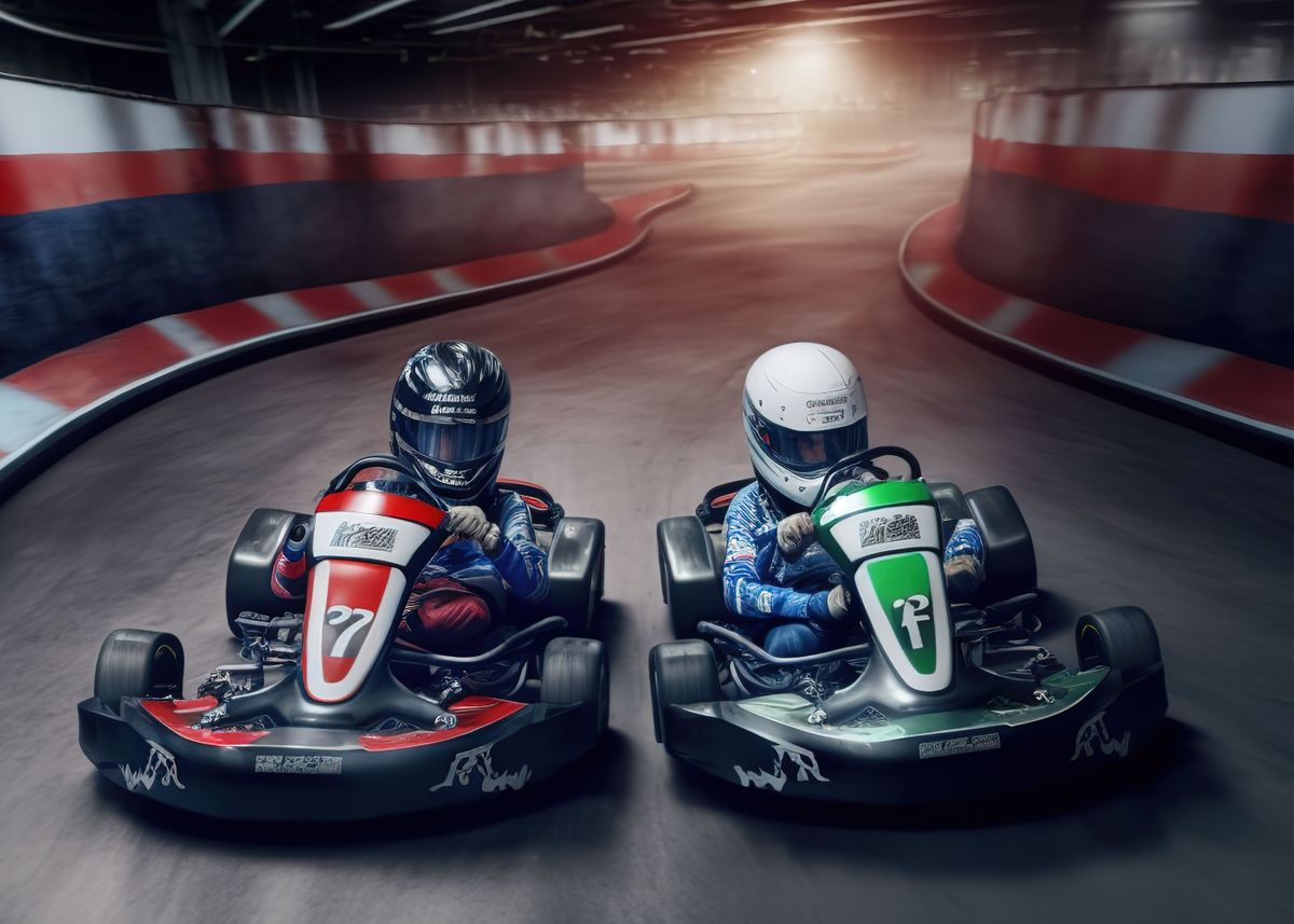 'racing games' Poster, picture, metal print, paint by AlycePreston ...