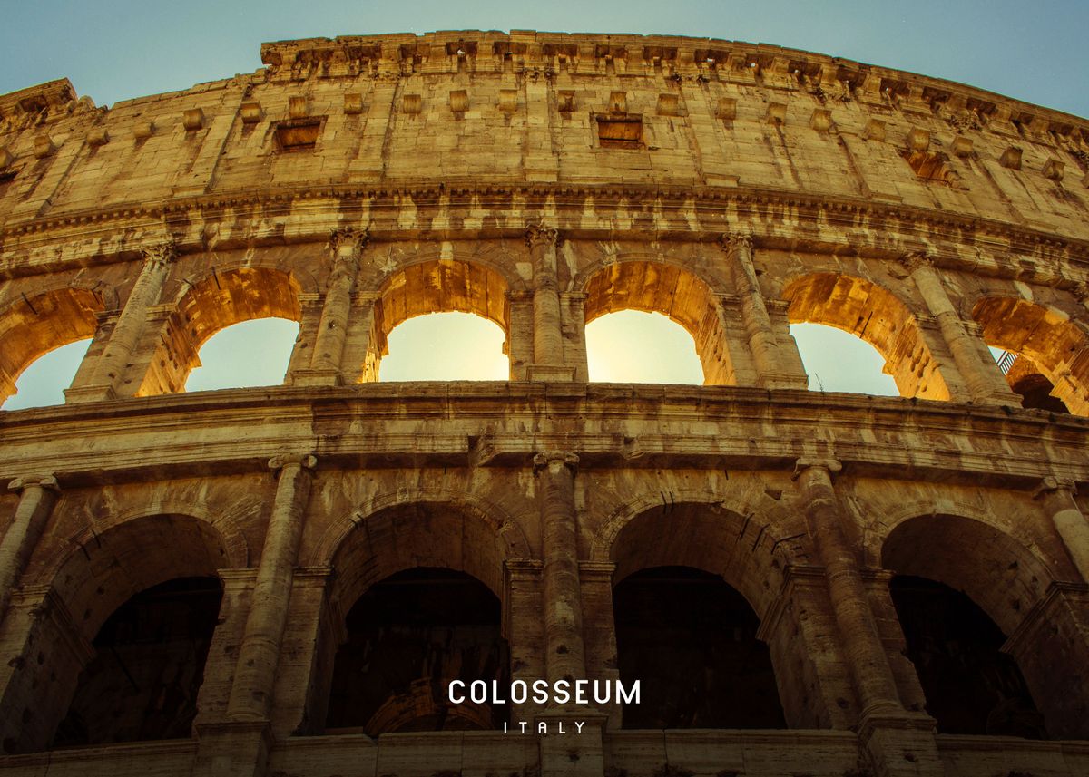 'Colosseum ' Poster, picture, metal print, paint by Famous City | Displate