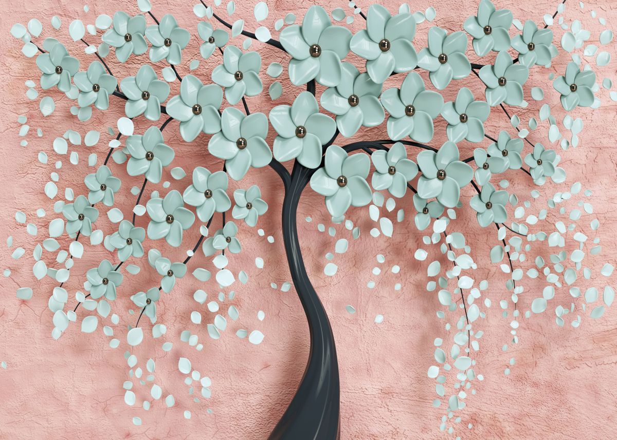 '3D Tree' Poster, picture, metal print, paint by VIVEK KANSARA | Displate