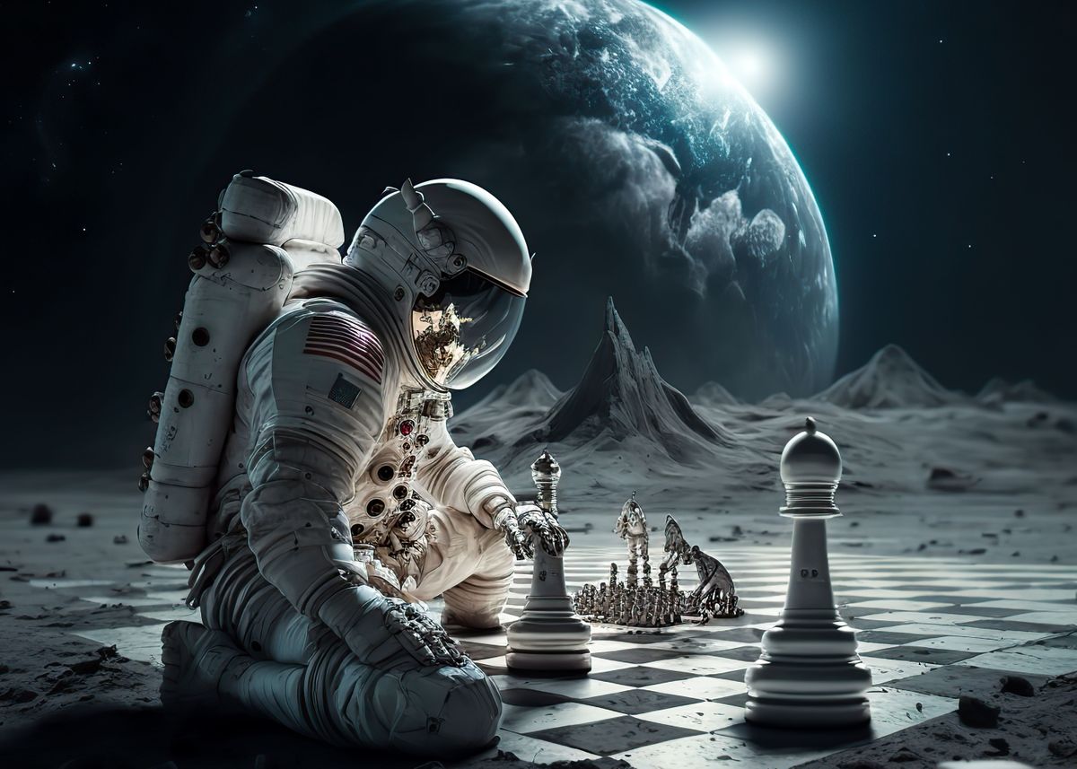 'Chess Universe' Poster, picture, metal print, paint by Yannis Denton ...
