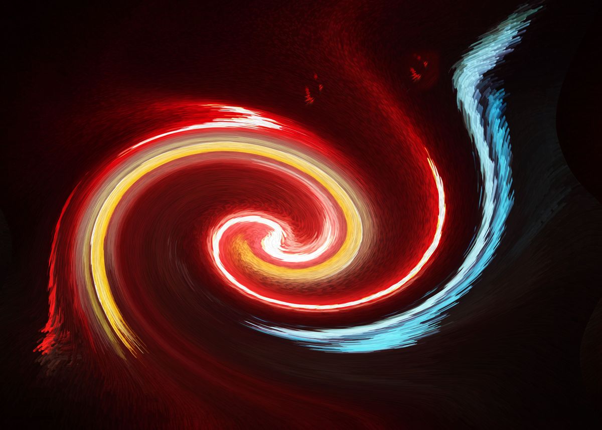 'The Alien Weird Swirl 10' Poster, picture, metal print, paint by Gani ...