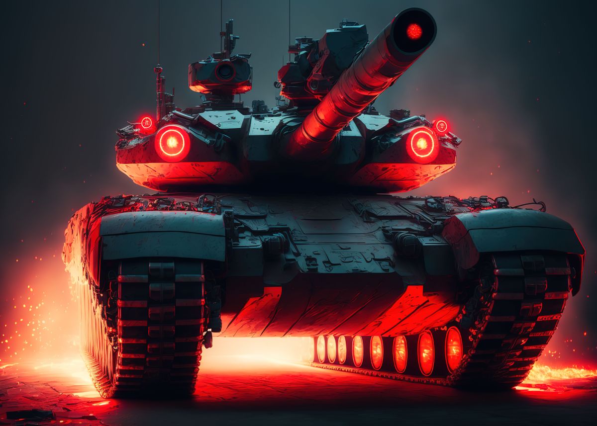 'Battle Tank' Poster, picture, metal print, paint by AlycePreston ...