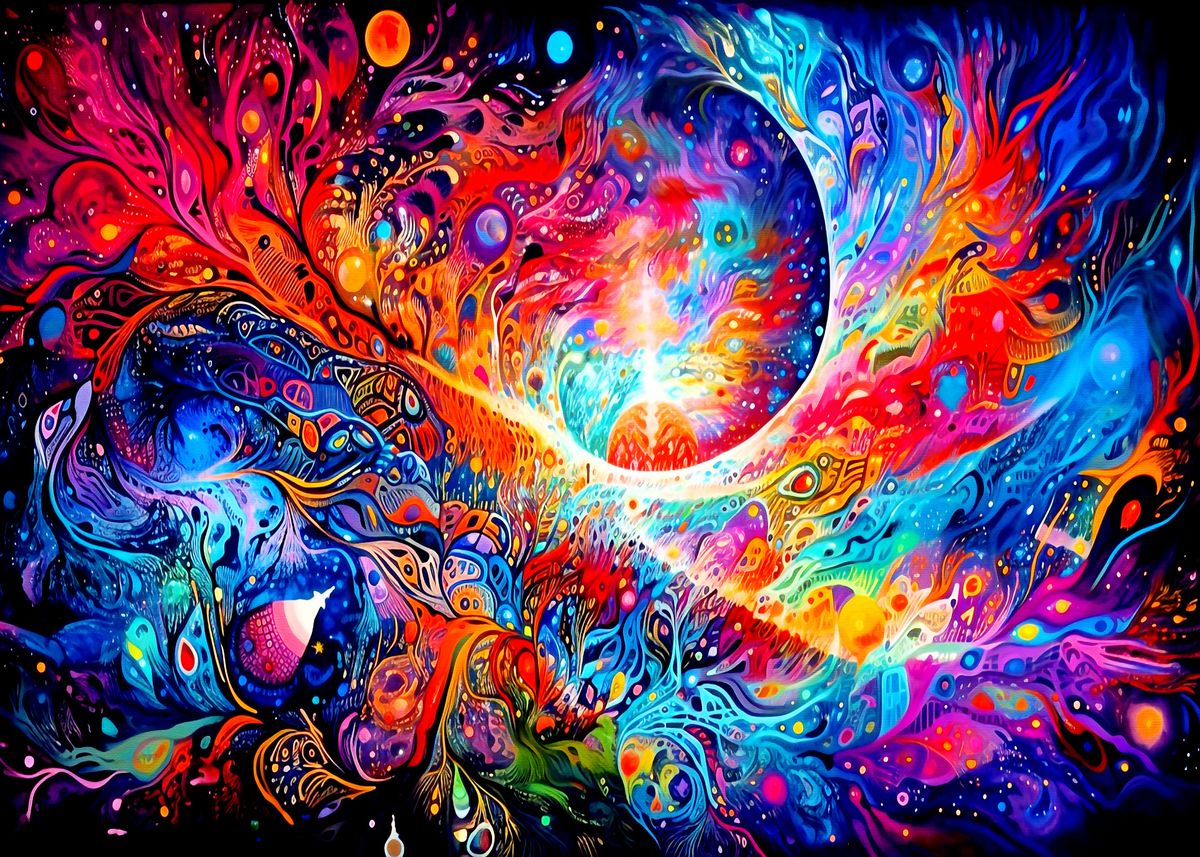 'Abstract Colorful' Poster, picture, metal print, paint by Trani hus ...