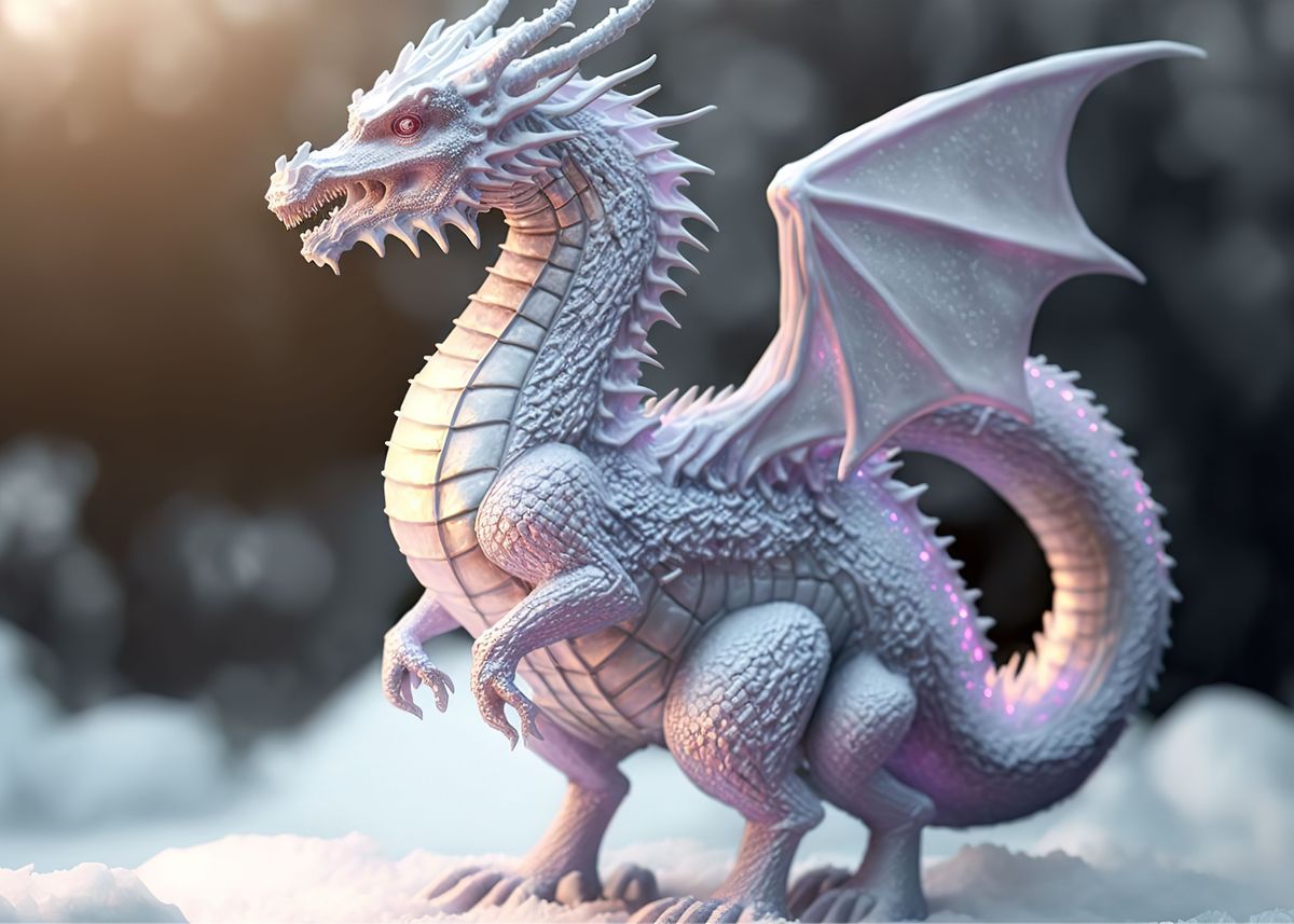 'dragon baby' Poster, picture, metal print, paint by Coral Blackwell | Displate