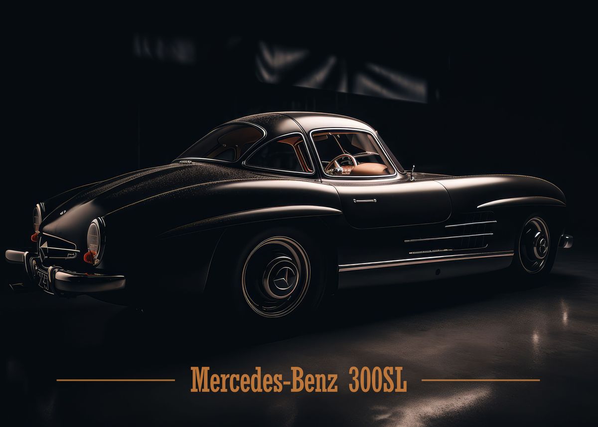 'Mercedes Benz 300SL ' Poster by Anxhela Sufa | Displate