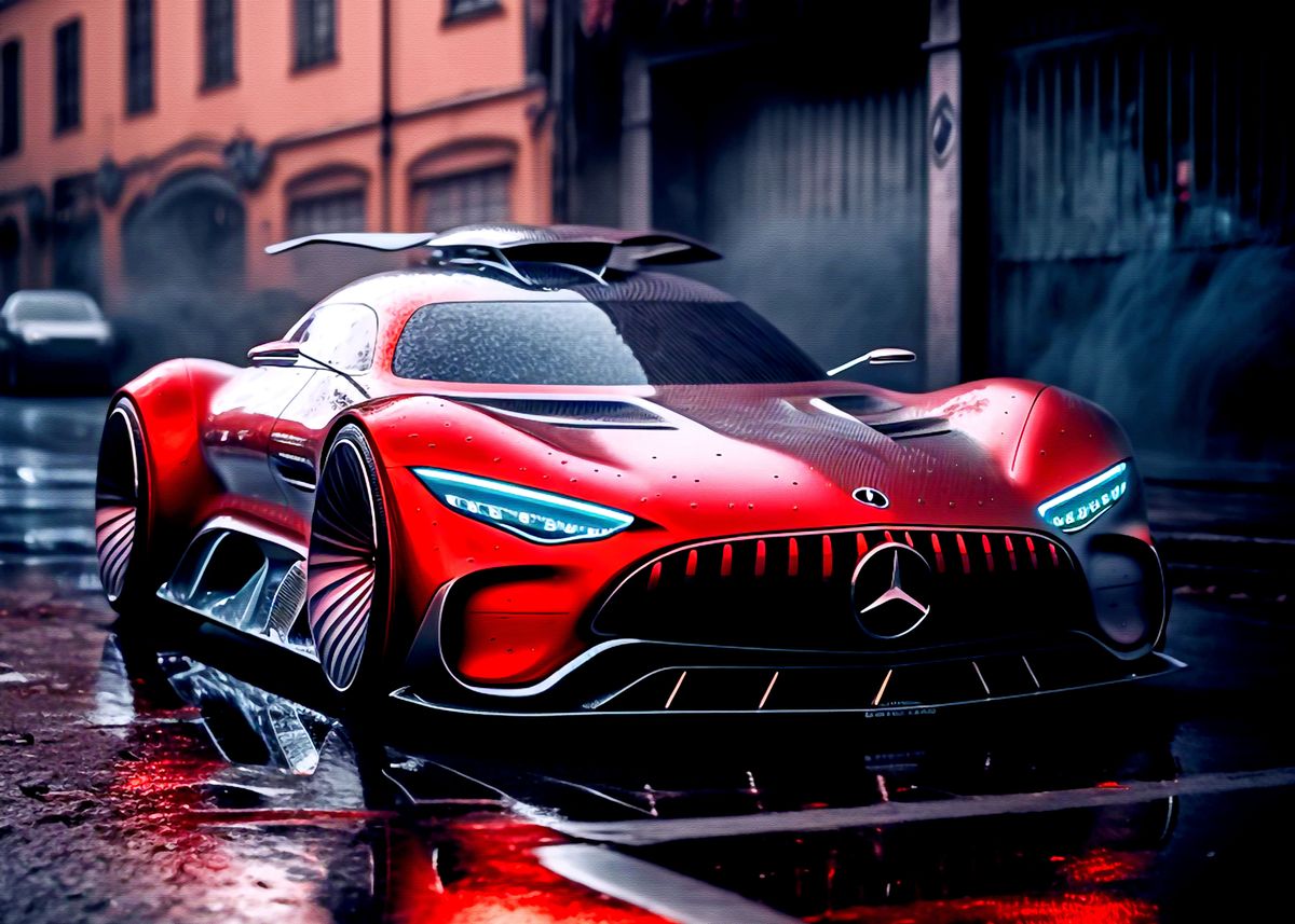 'Super Car' Poster by Alaye Parton | Displate