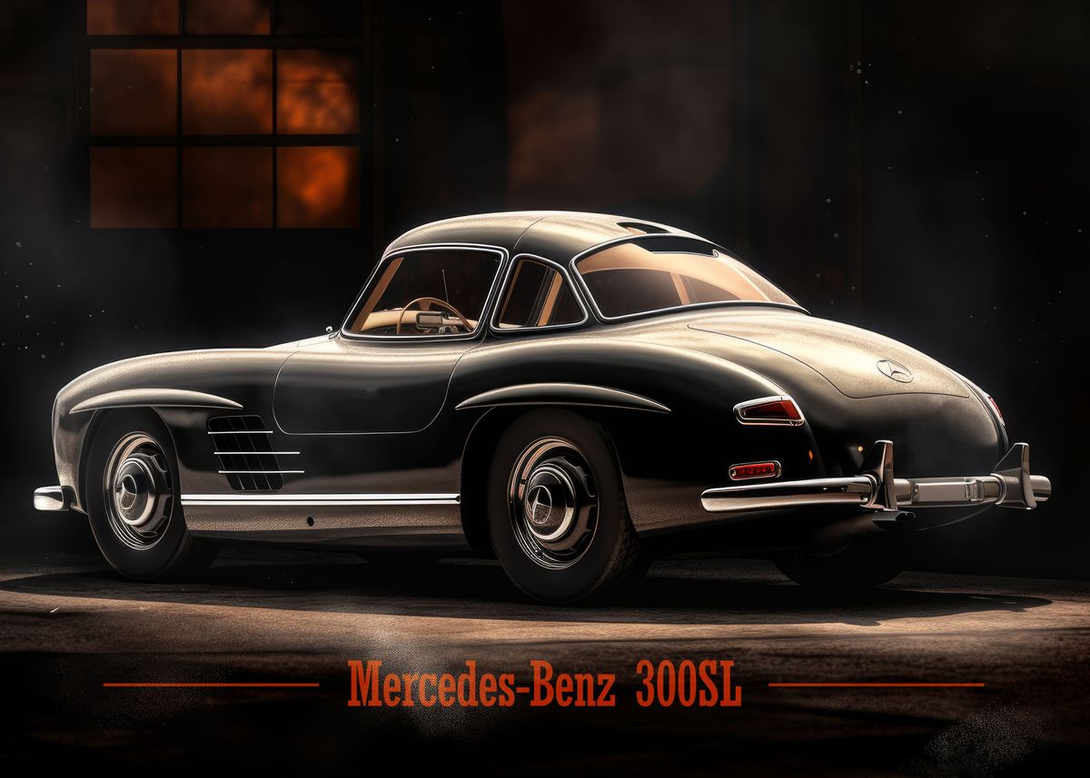 'Mercedes Benz 300SL ' Poster by Anxhela Sufa | Displate
