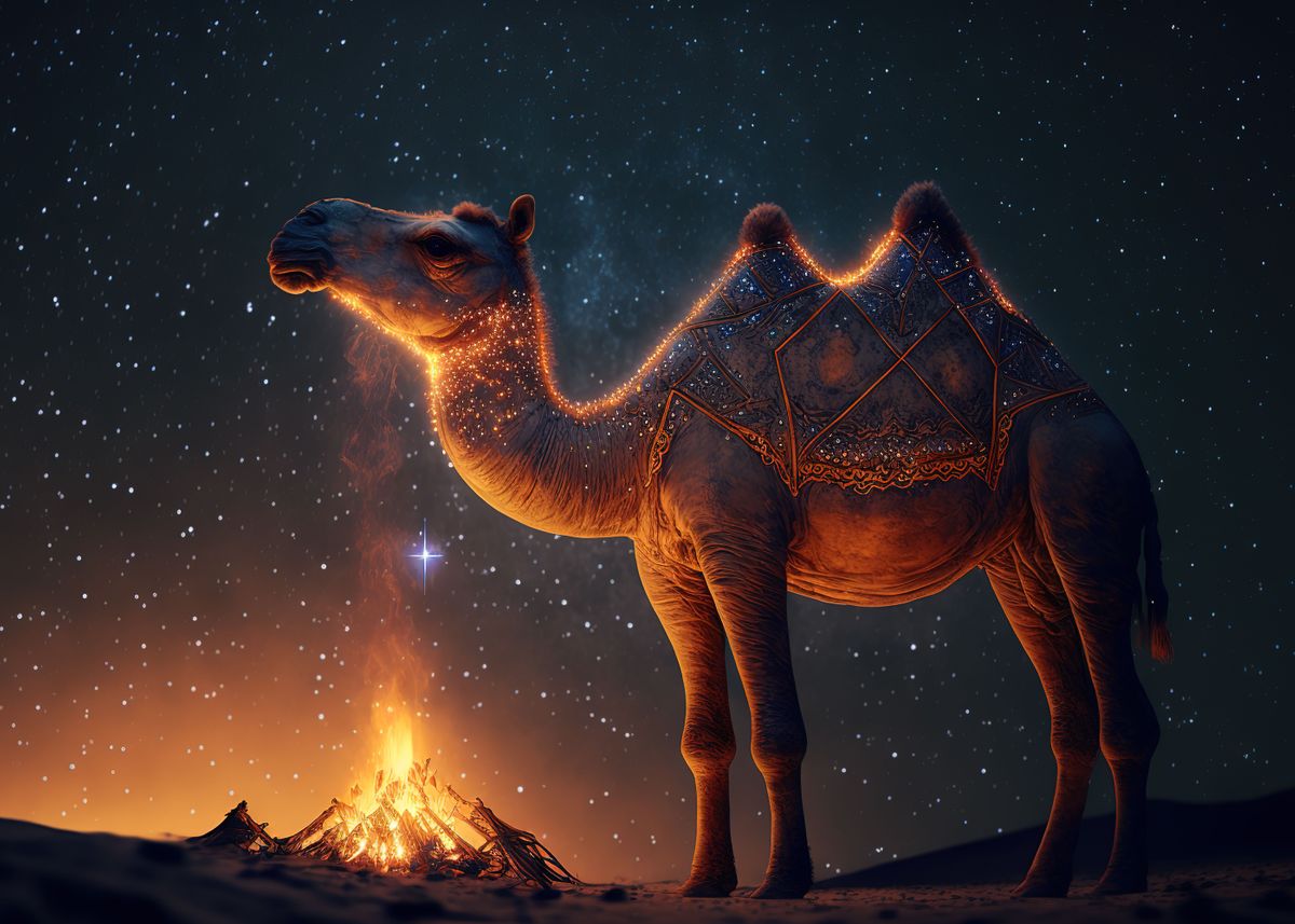 'Spirit Animal Camel' Poster, picture, metal print, paint by deidrera ...
