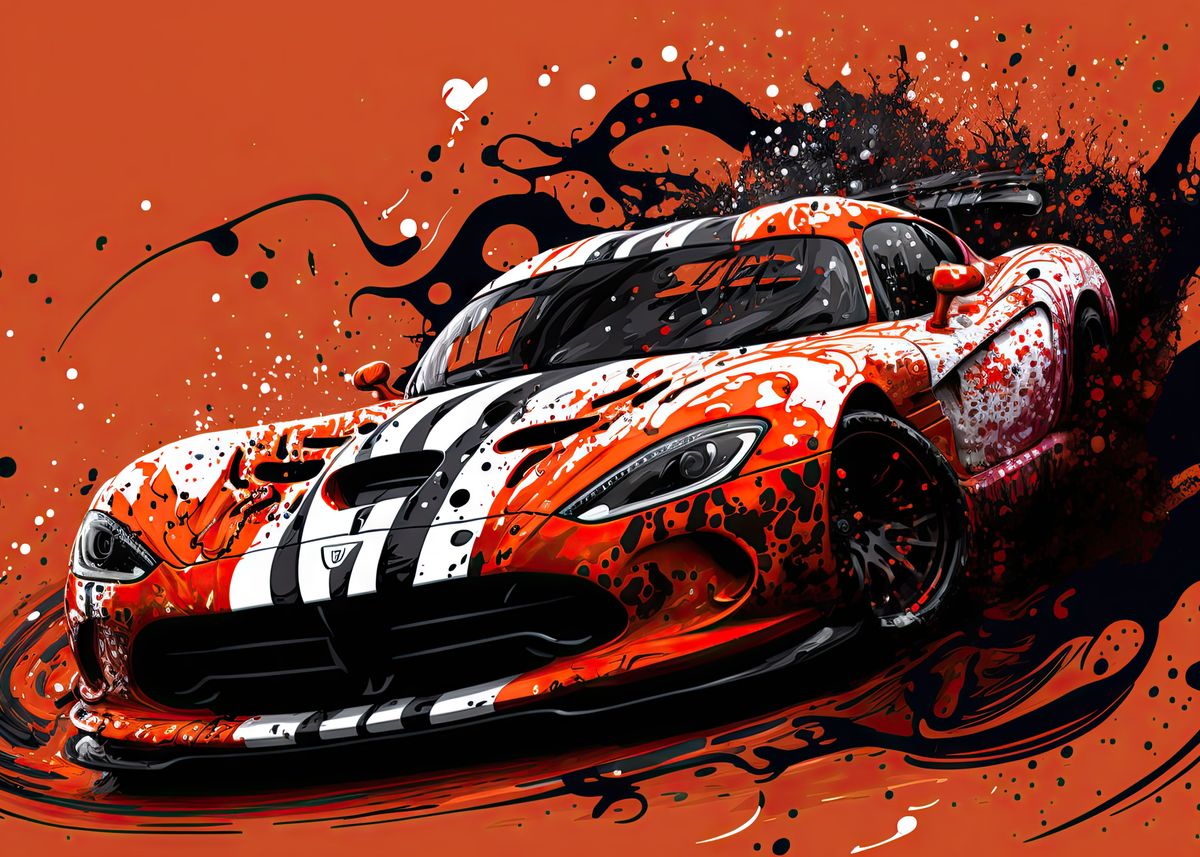 'Dodge Viper' Poster by Jerhus | Displate