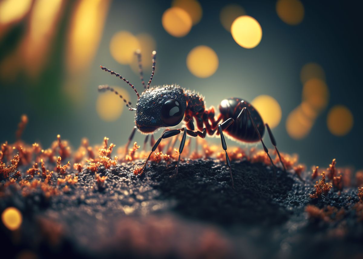 'anime ants ' Poster, picture, metal print, paint by MAD SPACE | Displate