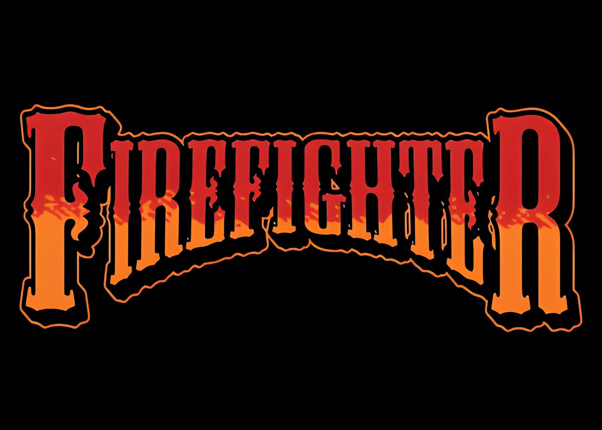 'Firefighter Wildland ' Poster by Color My Wall | Displate